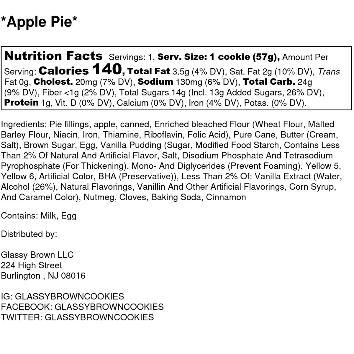 Apple Pie Cookies – Glassy Brown Cookies